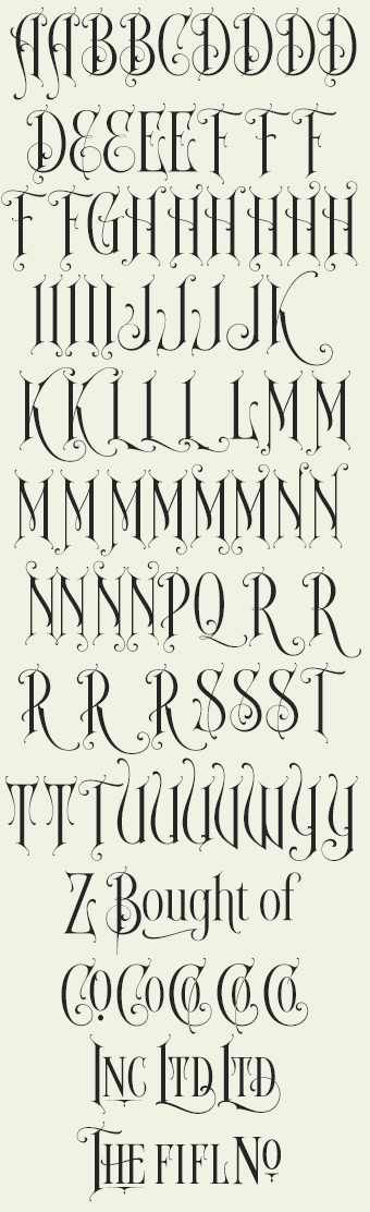 Letterhead Fonts / LHF Bostonian / Vintage Fonts