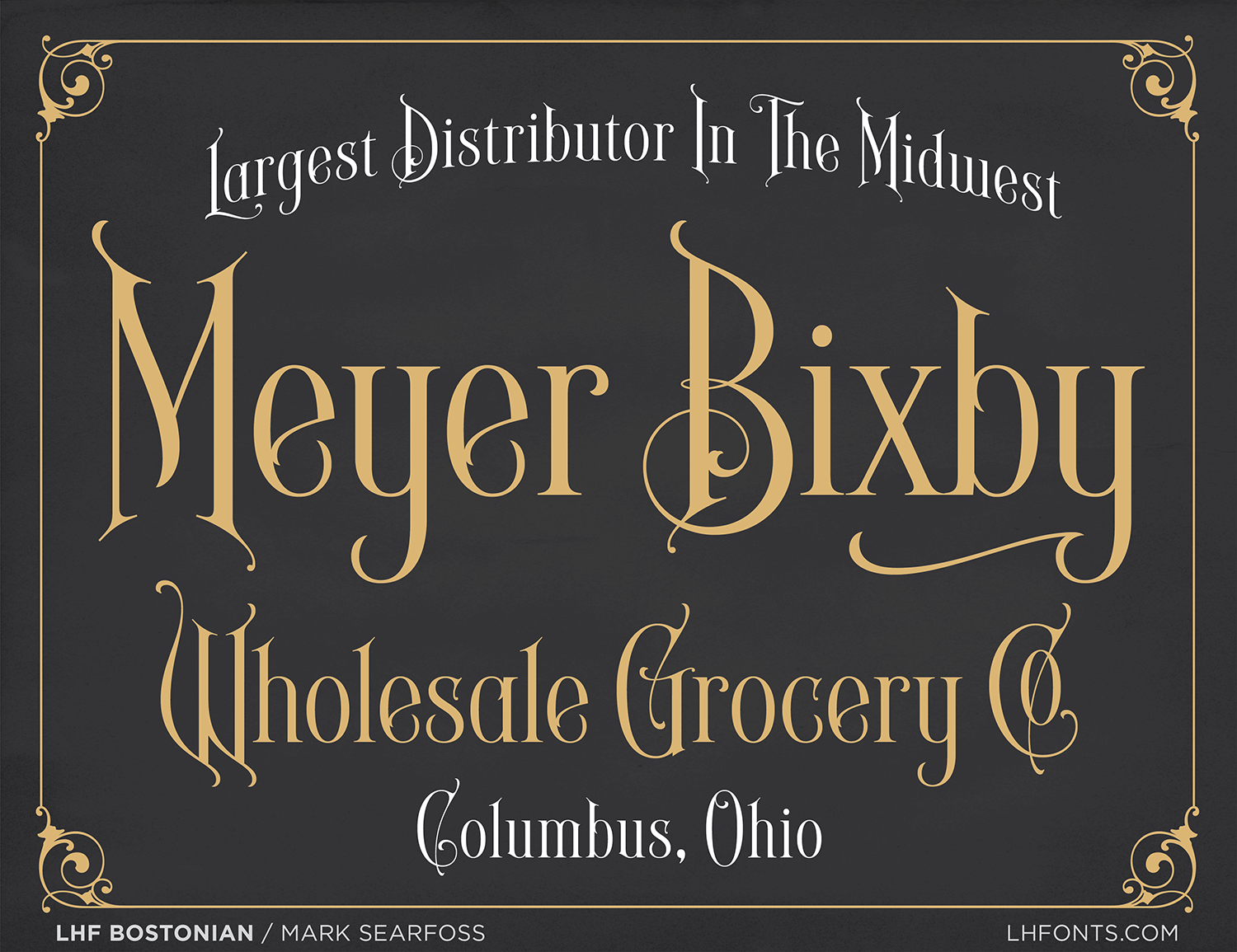 Letterhead Fonts / LHF Bostonian / Vintage Fonts