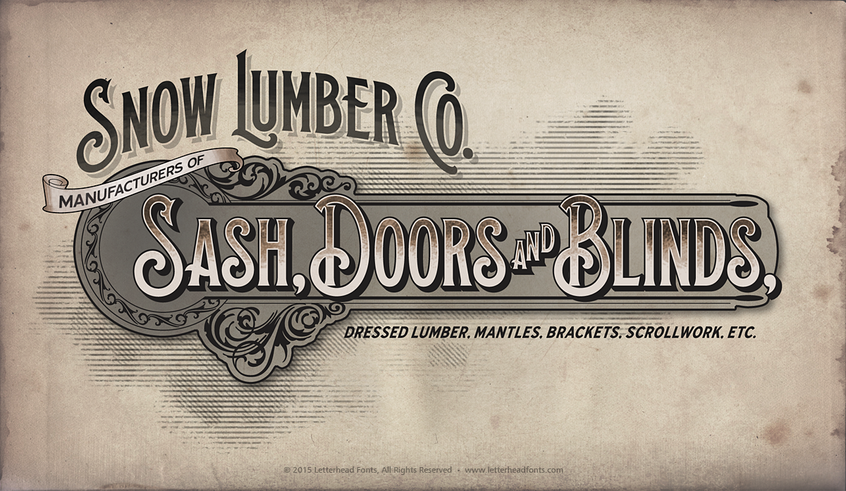 Letterhead Fonts / LHF Elixir / Vintage Western Fonts