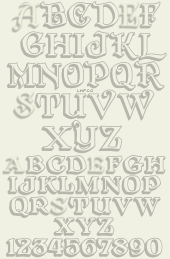 Letterhead Fonts / LHF Stonegate / Medieval Fonts