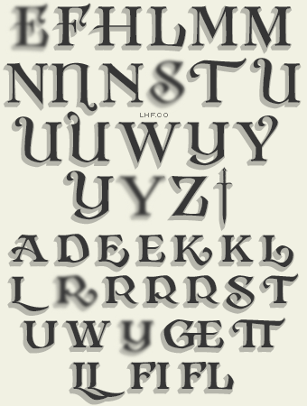 Letterhead Fonts / LHF Stonegate / Medieval Fonts
