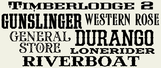 Letterhead Fonts / Western Style Font Package